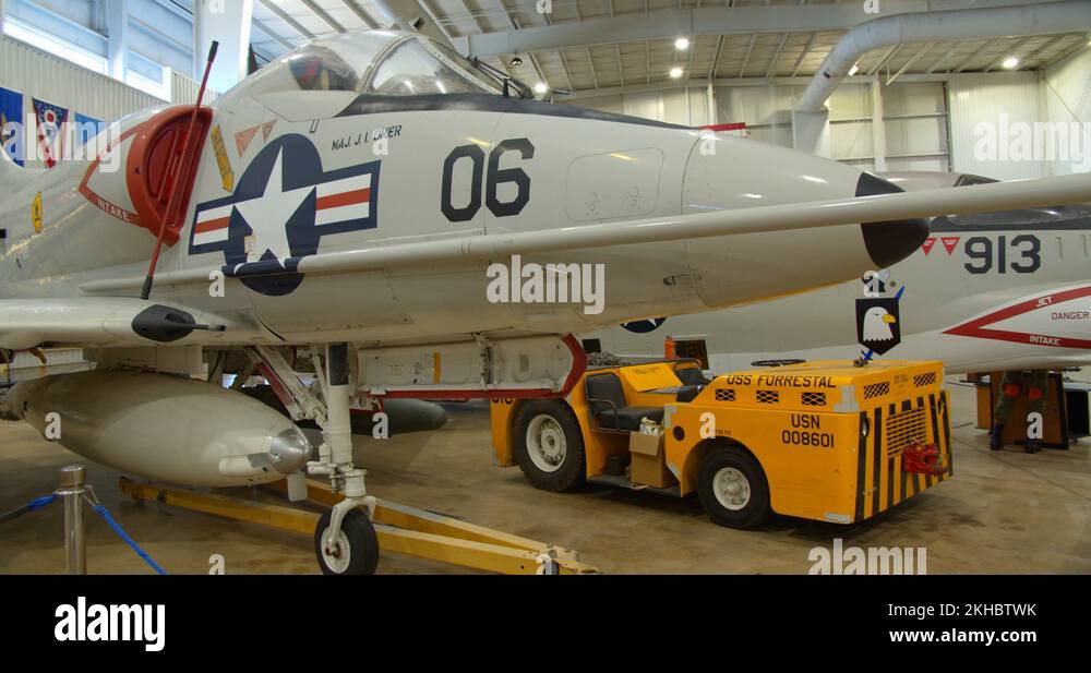 Inside the USS Alabama Battleship Museum, WWII Planes Stock Video ...