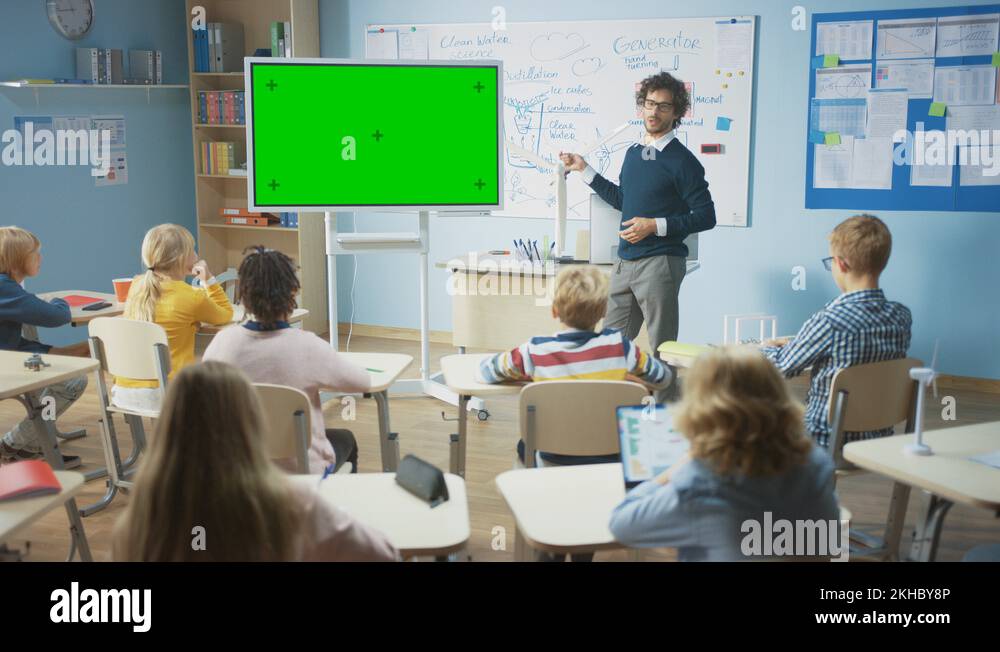 Elementary classroom teacher whiteboard Stock Videos & Footage - HD and ...