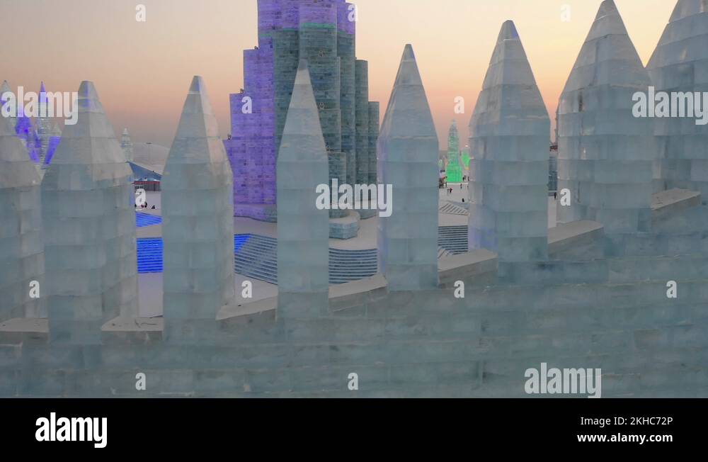 Snow ice sculptures structures Stock Videos & Footage - HD and 4K Video ...