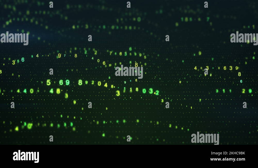 Floating digital code of big data seamless loop 3D render animation Stock Video Footage - Alamy