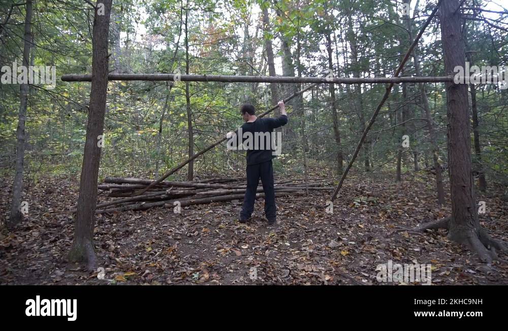 Building shelter survival Stock Videos & Footage - HD and 4K Video ...