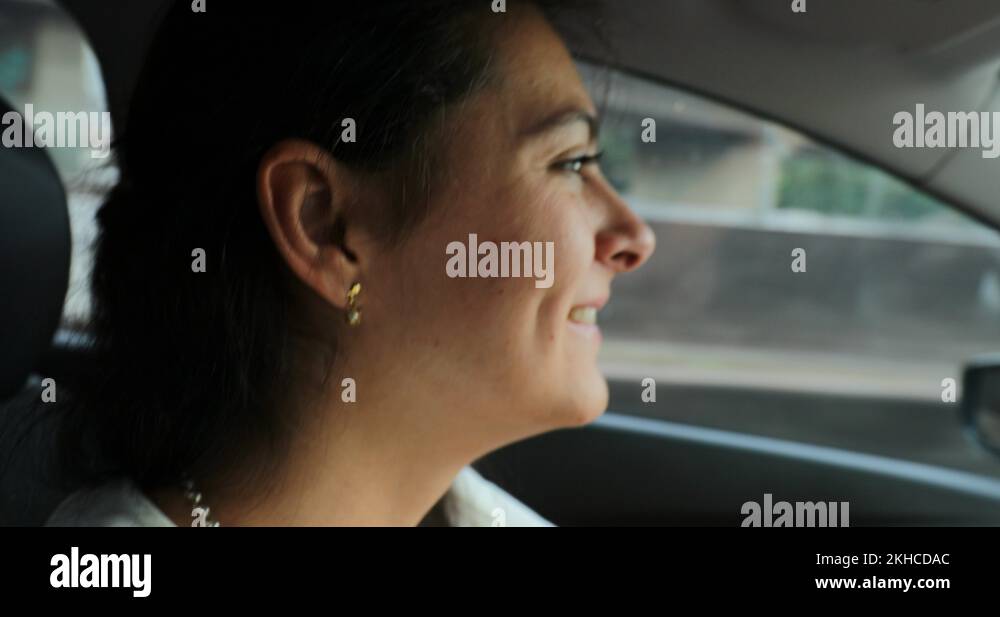 Woman Driving Car Candid Authentic Real Life 4k Clip Of Young Woman Holding Stock Video Footage