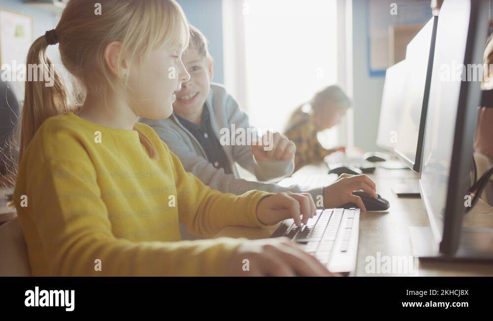 Elementary school boy and girl talking Stock Videos & Footage - HD and ...