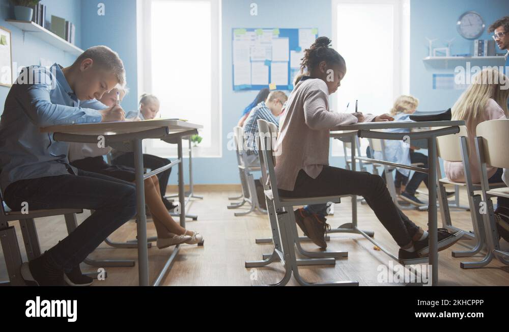 Rows of children sitting in school Stock Videos & Footage - HD and 4K ...
