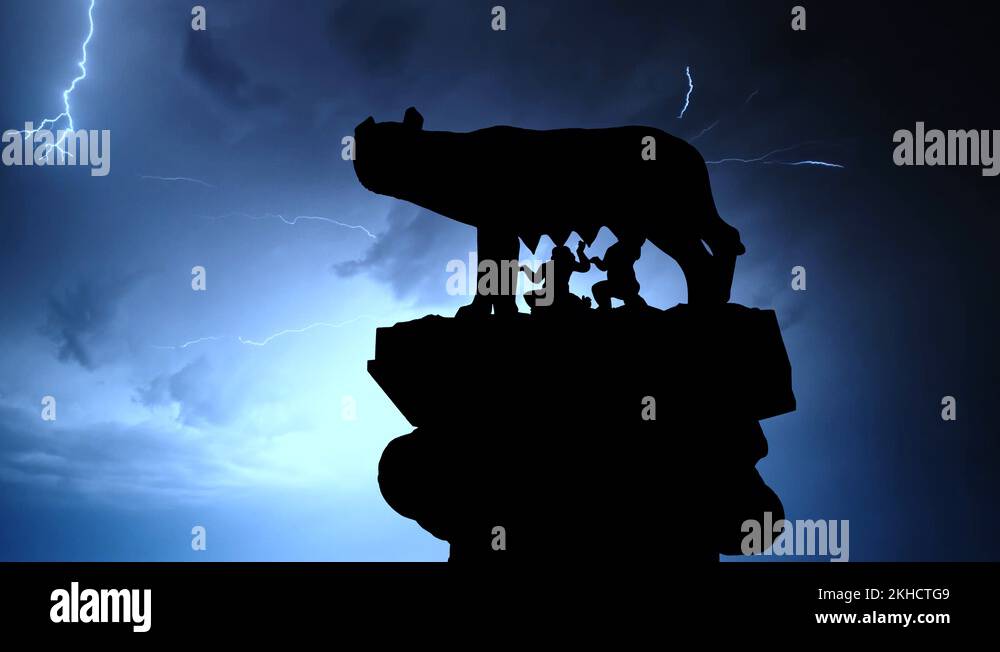 Lupa capitolina roman she wolf statue Stock Videos & Footage - HD and ...