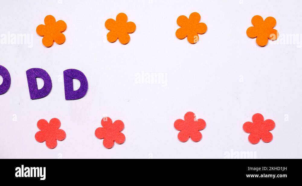 Letter D of the English alphabet. The letter is made of dancing font ...