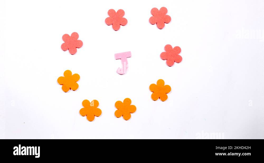 Letter J of the English alphabet. Dancing letter on a white background ...