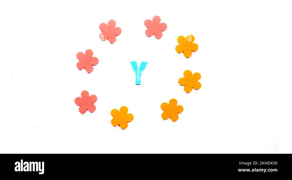 Letter Y of the English alphabet. Dancing letter on a white background ...