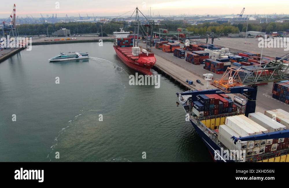 Rotterdam container terminal Stock Videos & Footage - HD and 4K Video ...