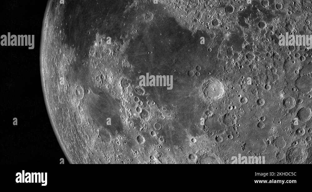 Mare Fecunditatis or Sea of Fertility in the rotation moon, 3d rendering Stock Video Footage - Alamy