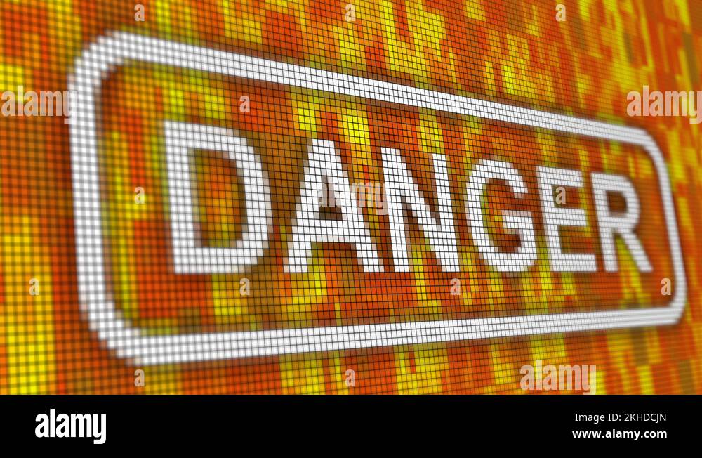 Danger message computer screen Stock Videos & Footage - HD and 4K Video ...