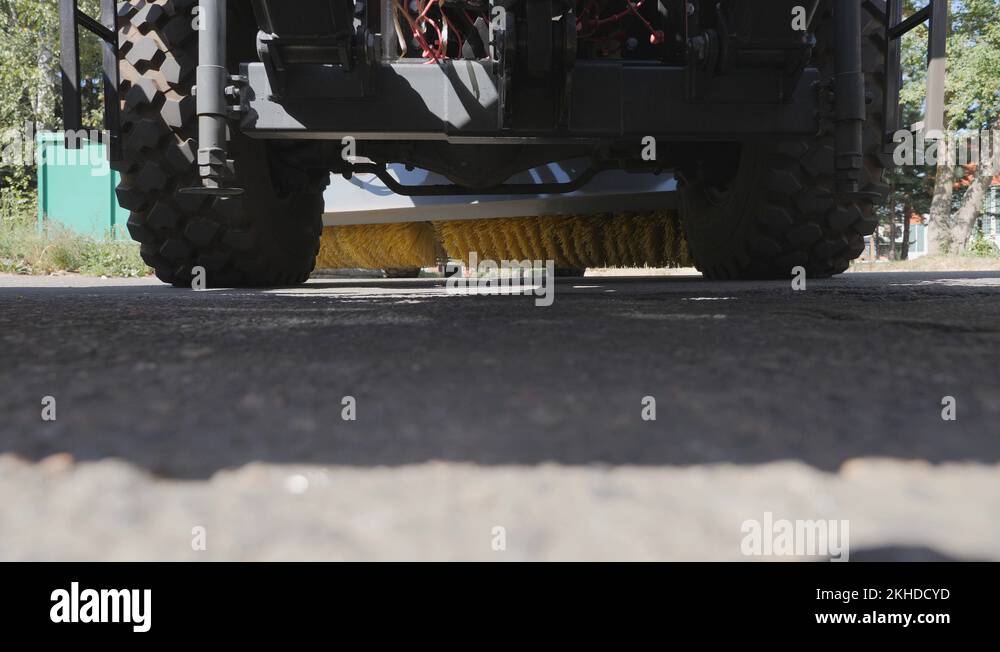 Equipment for cleaning streets and road surfaces. Rotating propeller ...