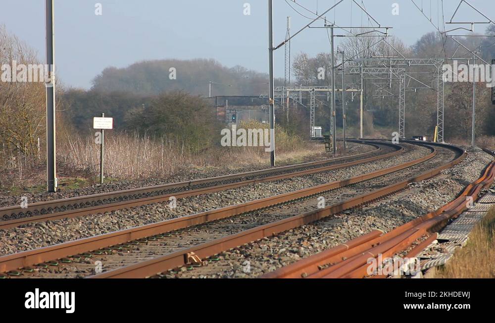 Virgin Trains Pendolino tilting train on the West Coast mainline ...
