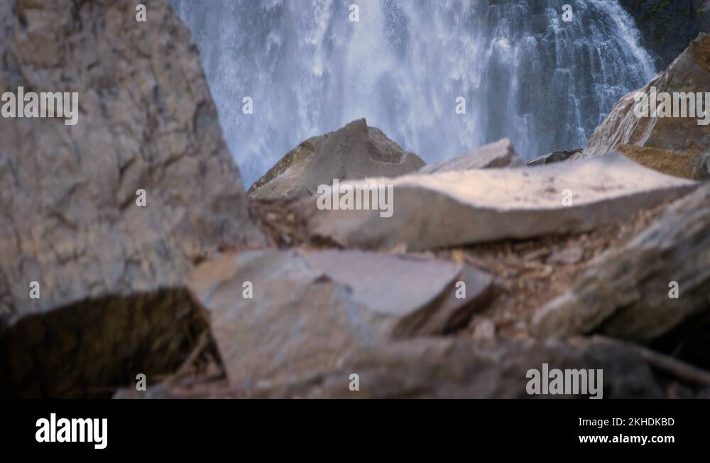Rainbow Falls in the Ansel Adams Wilderness in California USA Stock Video Footage - Alamy