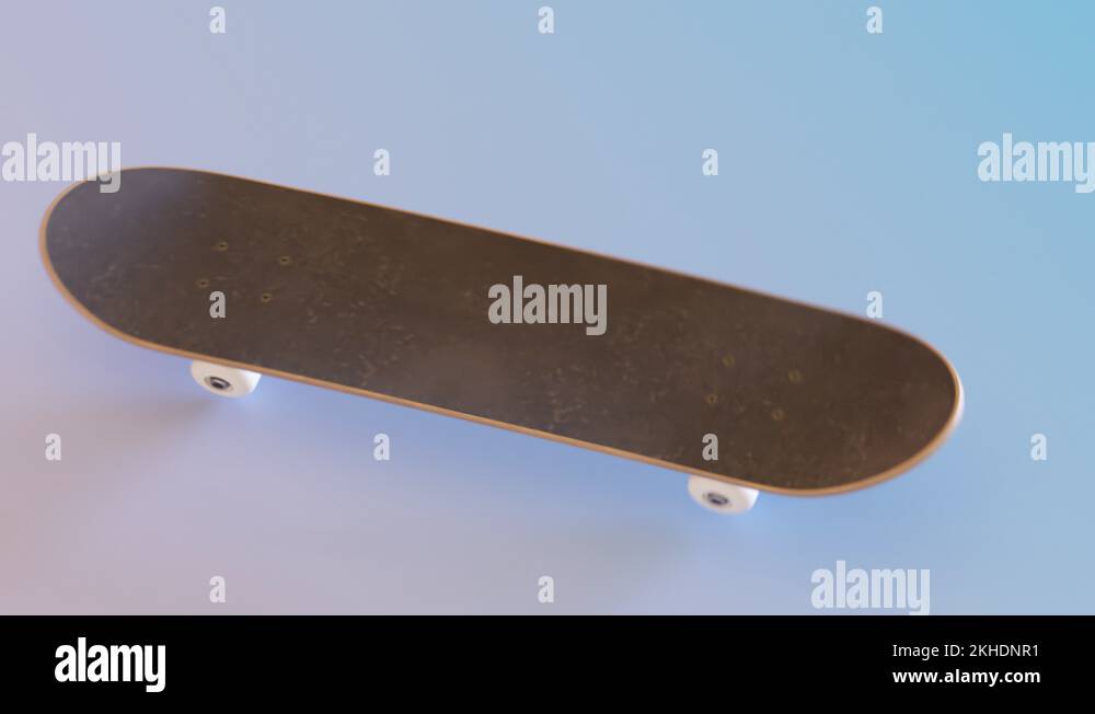 Skateboard assembly process. Elements of the board combining in order ...
