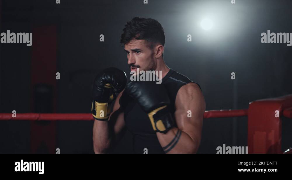 Boxing ring boxing glove competition practicing strength action ...