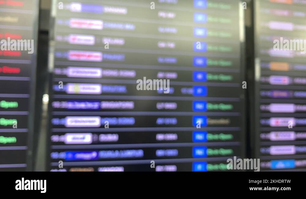 Airport departure display board background Stock Videos & Footage - HD ...