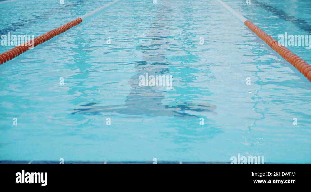 Olympic Swimming pool water background. Clear blue water in swimming ...