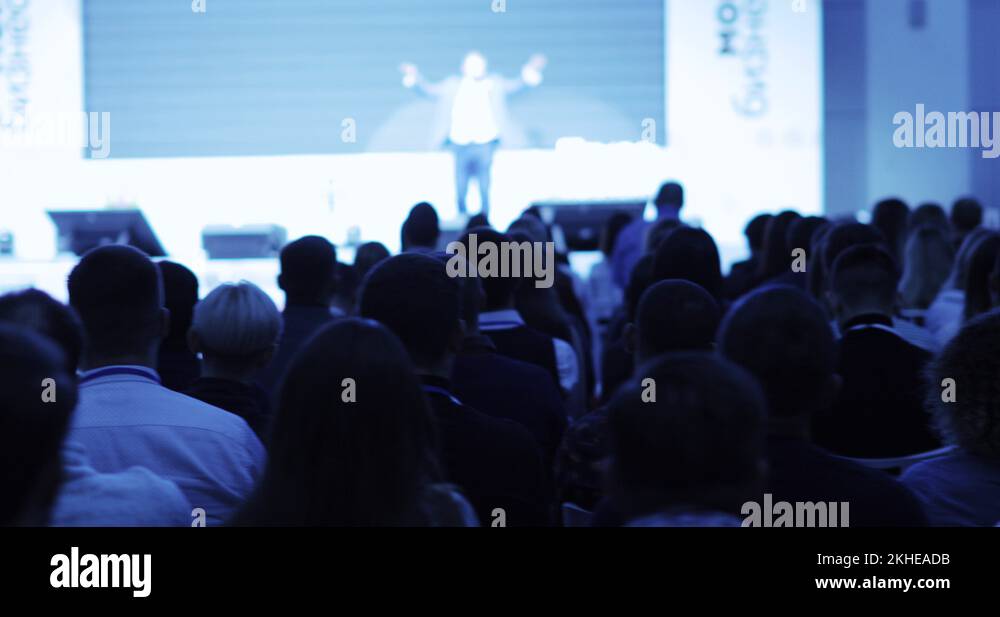 Speech speaker speech speaker standing standing standing standing Stock ...