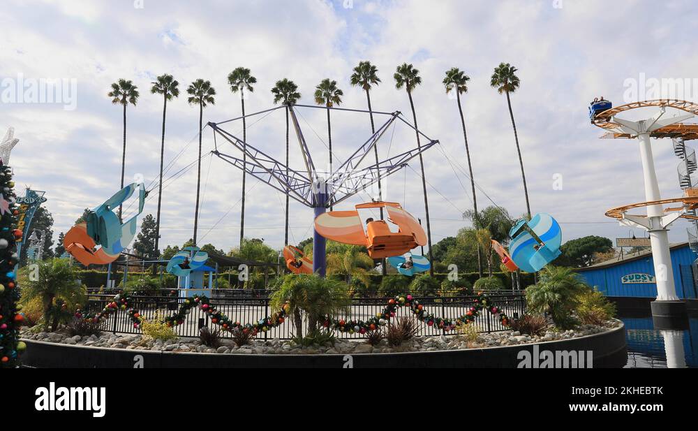 Amusement park air aircraft flying ride fun 4K Stock Video Footage - Alamy