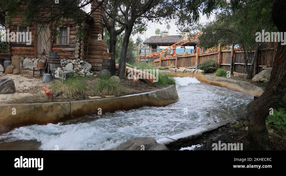 River rustic cabin raft ride white water 4K Stock Video Footage - Alamy