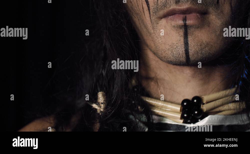 Native american face paint Stock Videos & Footage - HD and 4K Video ...