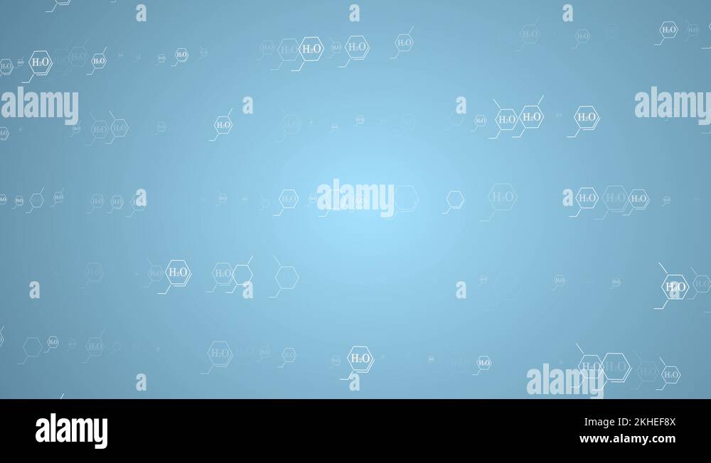 Formula of water, background with formulas Stock Video Footage - Alamy