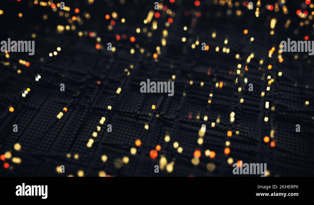Cubic matrix of big data flow seamless loop 3D render animation Stock Video Footage - Alamy