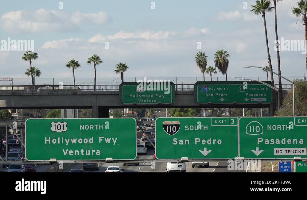 Los angeles freeway signs Stock Videos & Footage - HD and 4K Video ...
