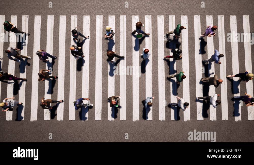 Crowd people crossing road pedestrian Stock Videos & Footage - HD and ...