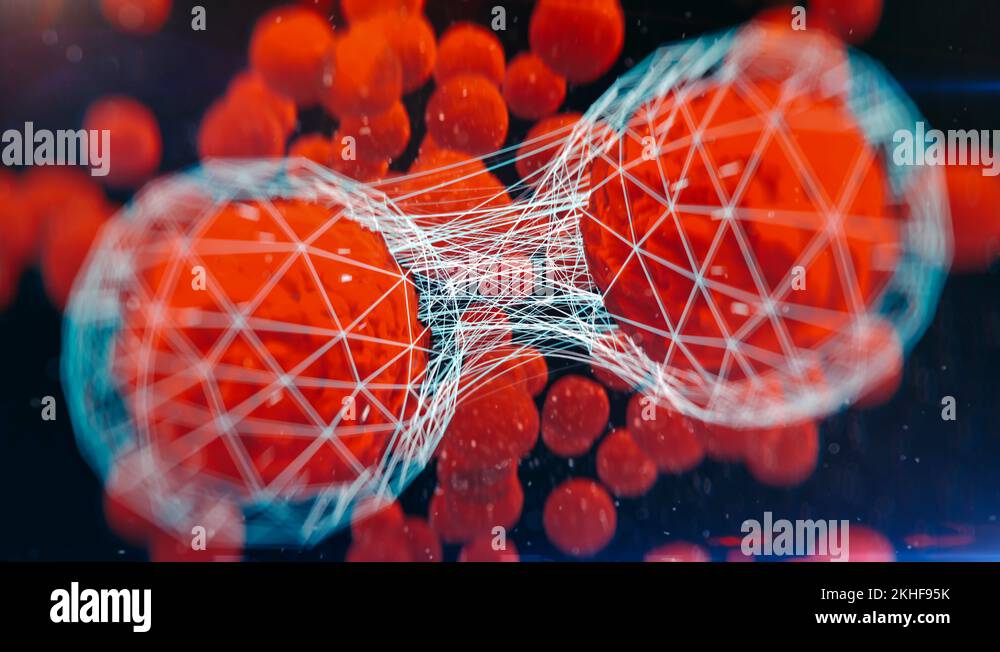 Virus mutating in blood, disease, infection spreading in a body ... Virus mutating in blood, disease, infection spreading in a body ...