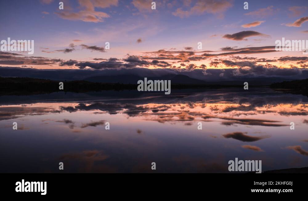 Time-lapse of Canaima National Park tepuis during a sunrise. Venezuela ...