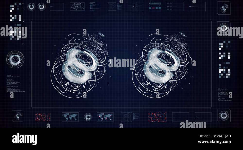 High tech screen background. 4K motion graphics element Stock Video ...