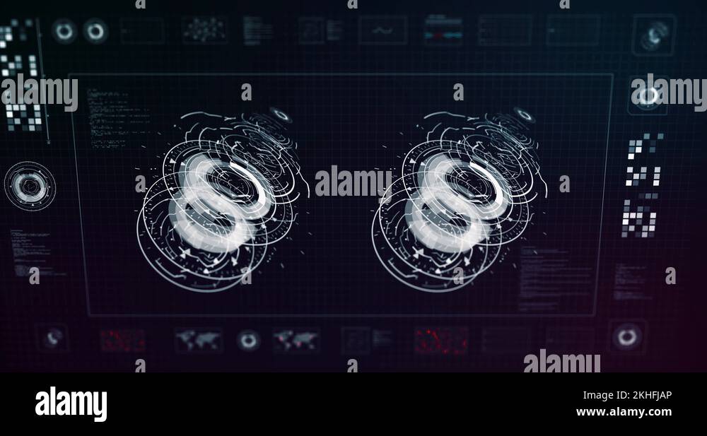 High tech screen background. 4K motion graphics element Stock Video ...