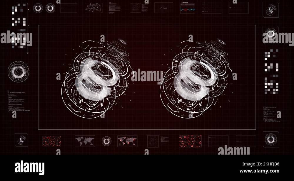 High tech screen background. 4K motion graphics element Stock Video ...