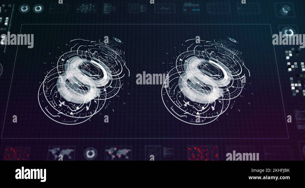 High tech screen background. 4K motion graphics element Stock Video ...