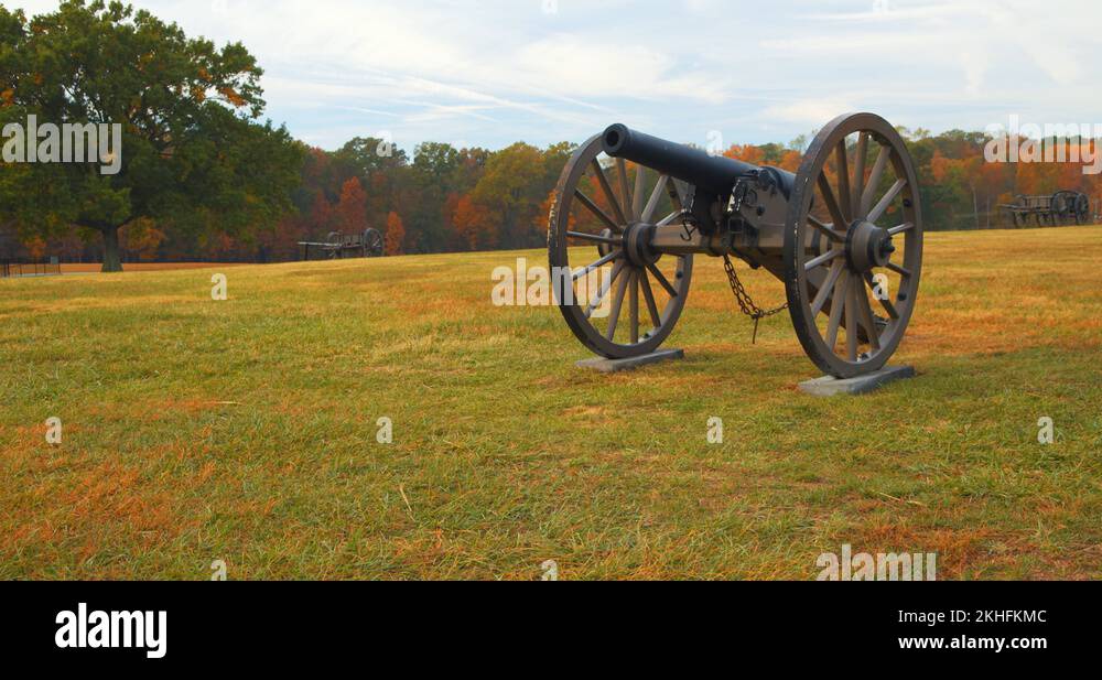 Historical War Cannon on American Battlefield Stock Video Footage - Alamy