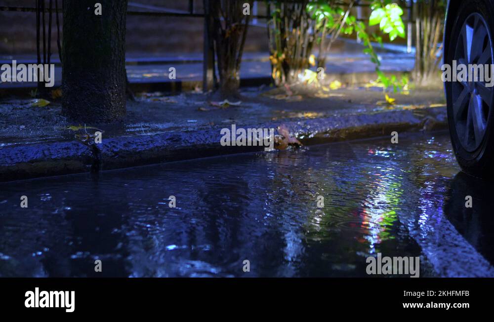 Puddle of water in a parking lot Stock Videos & Footage - HD and 4K ...