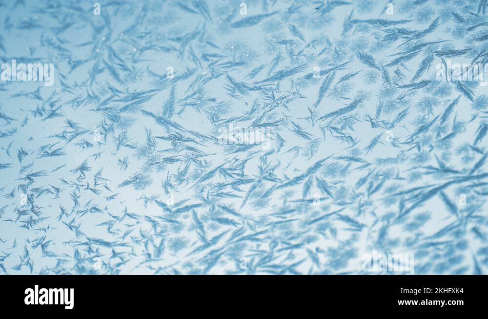 4K Animation of melting ice on window with green screen or chroma key ...