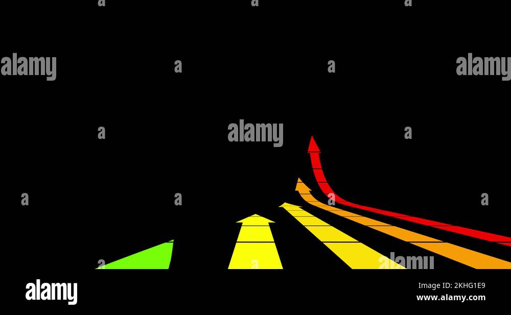 Energy efficiency graph 3D animation with alpha channel Stock Video ...