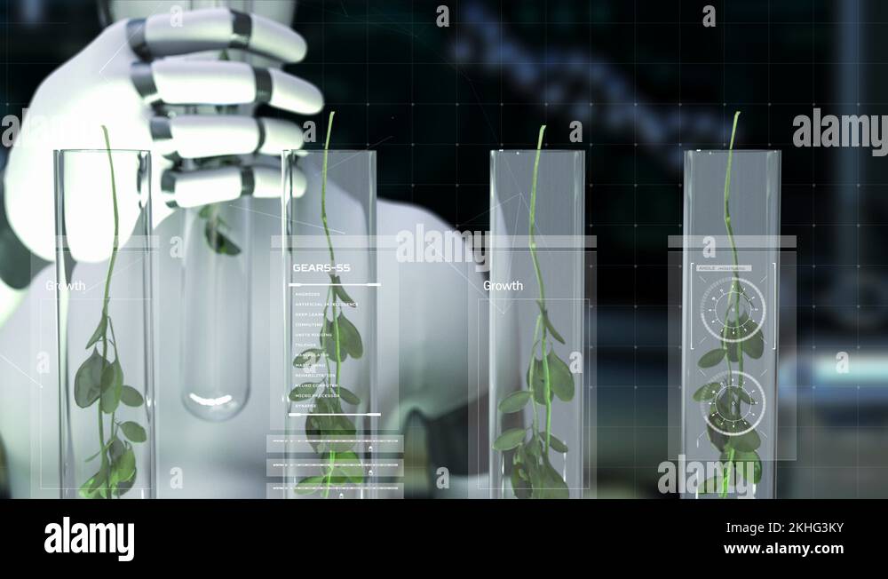 Robot grows plants in test tubes, AI controlled plant, Smart ...