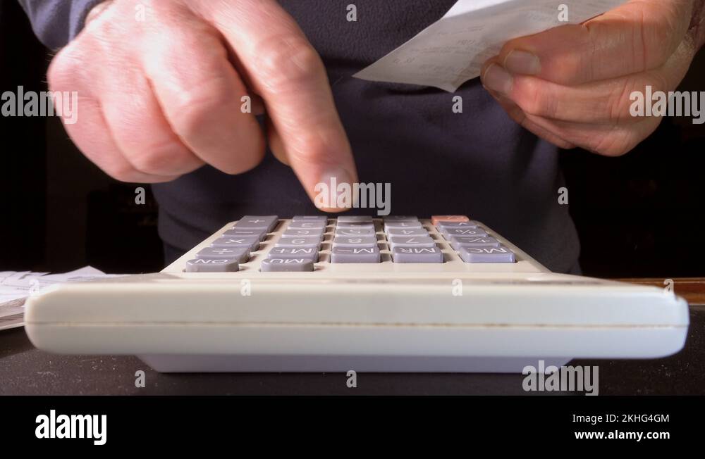 Shopping receipts calculator Stock Videos & Footage - HD and 4K Video ...