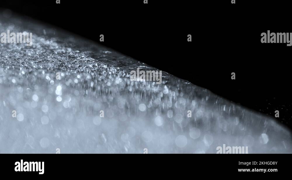 Transparent Gel Glob Reflecting White Lights with Bokeh Effect Stock ...