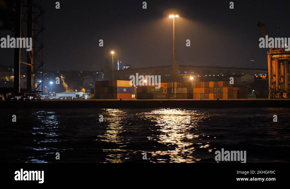 Shipping container night Stock Videos & Footage - HD and 4K Video Clips ...