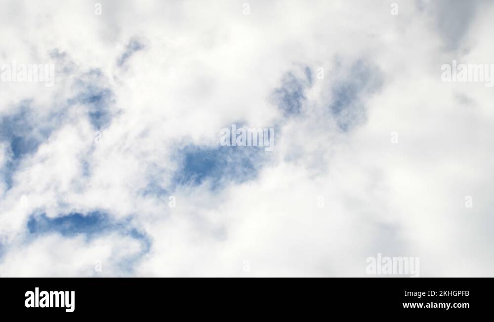 Sunny blue sky, nature white clouds. Beautiful colours in horizon. Time lapse Stock Video ...