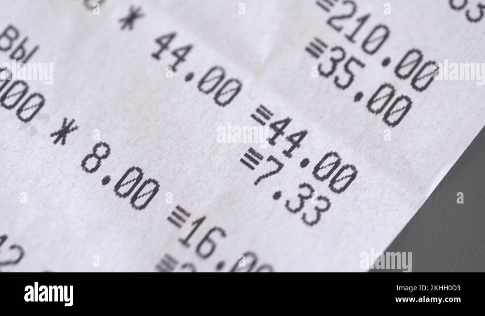 Supermarket receipt Stock Videos & Footage - HD and 4K Video Clips - Alamy