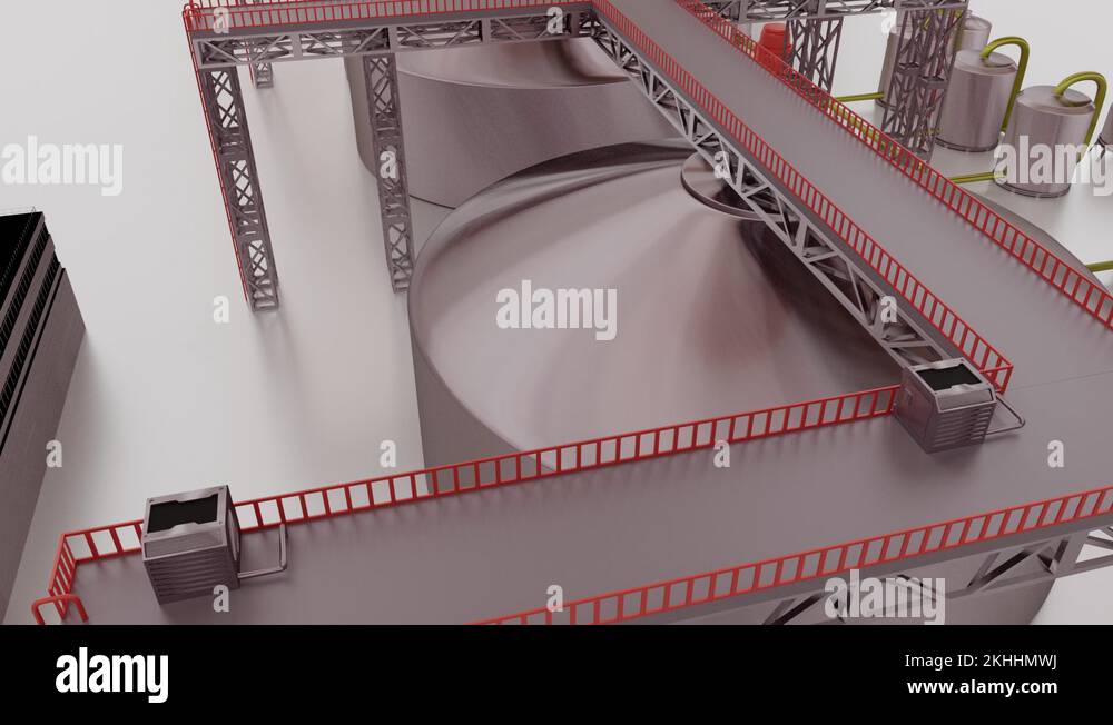 3D model of industrial plant Stock Video Footage - Alamy
