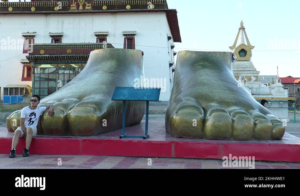 Statue at gandan monastery Stock Videos & Footage - HD and 4K Video ...