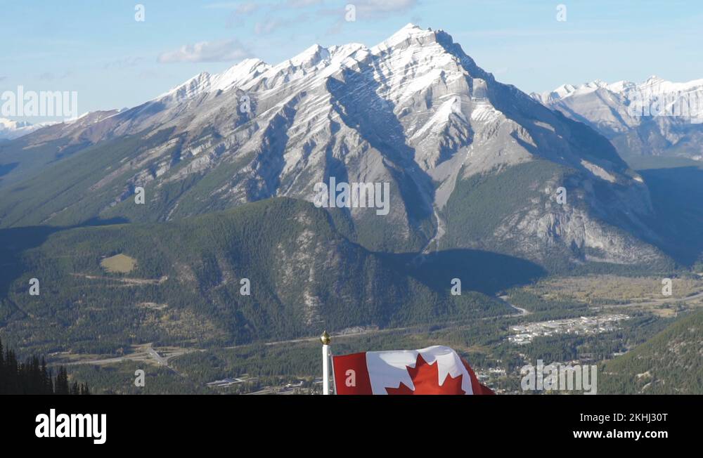 Canada flag banff Stock Videos & Footage - HD and 4K Video Clips - Alamy