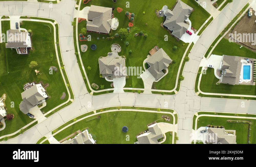 Birds eye view suburban usa Stock Videos & Footage - HD and 4K Video ...